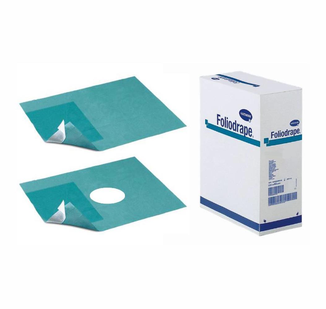 Foliodrape Protect Drape Sheets self-adhesive with hole 75x90cm | Medica100